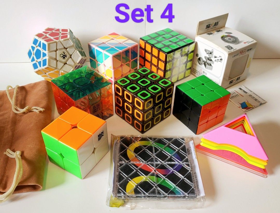 4⃣♻️ Rubiks Cubes Set 4 Package of 8 Cubes / Puzzles (Read post for ...