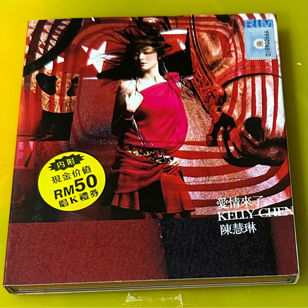 陈慧琳 Kelly Chen 爱情来了, Hobbies & Toys, Music & Media, CDs & DVDs on Carousell