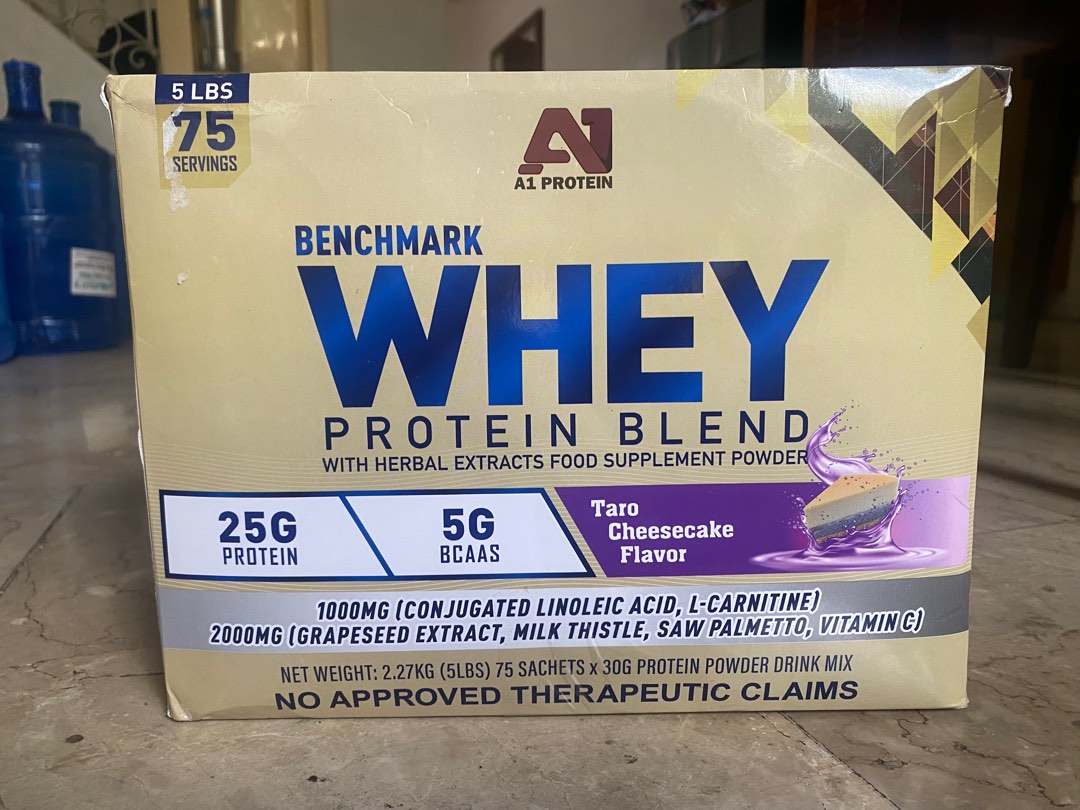 A1 Benchmark Whey Protein Set, Health & Nutrition, Health Supplements ...
