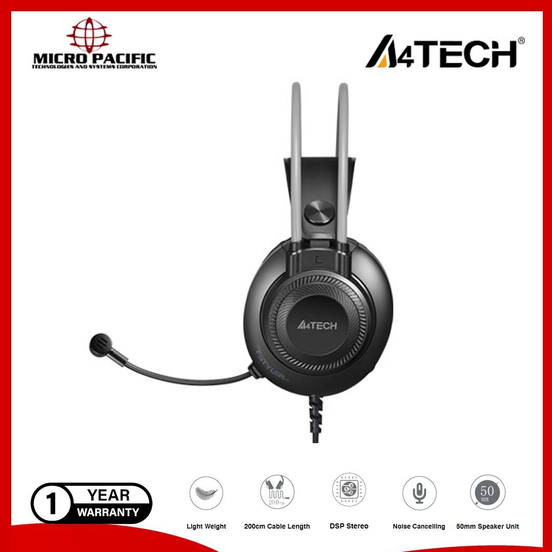 A4TECH FSTYLER FH200U Conference 3.5mm plug/jack Over-Ear Headphone ...