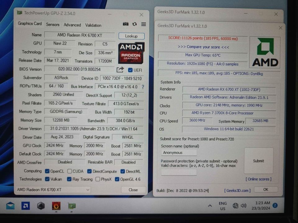 Asrock Challenger RX 6700 XT 12GB, Computers & Tech, Parts ...