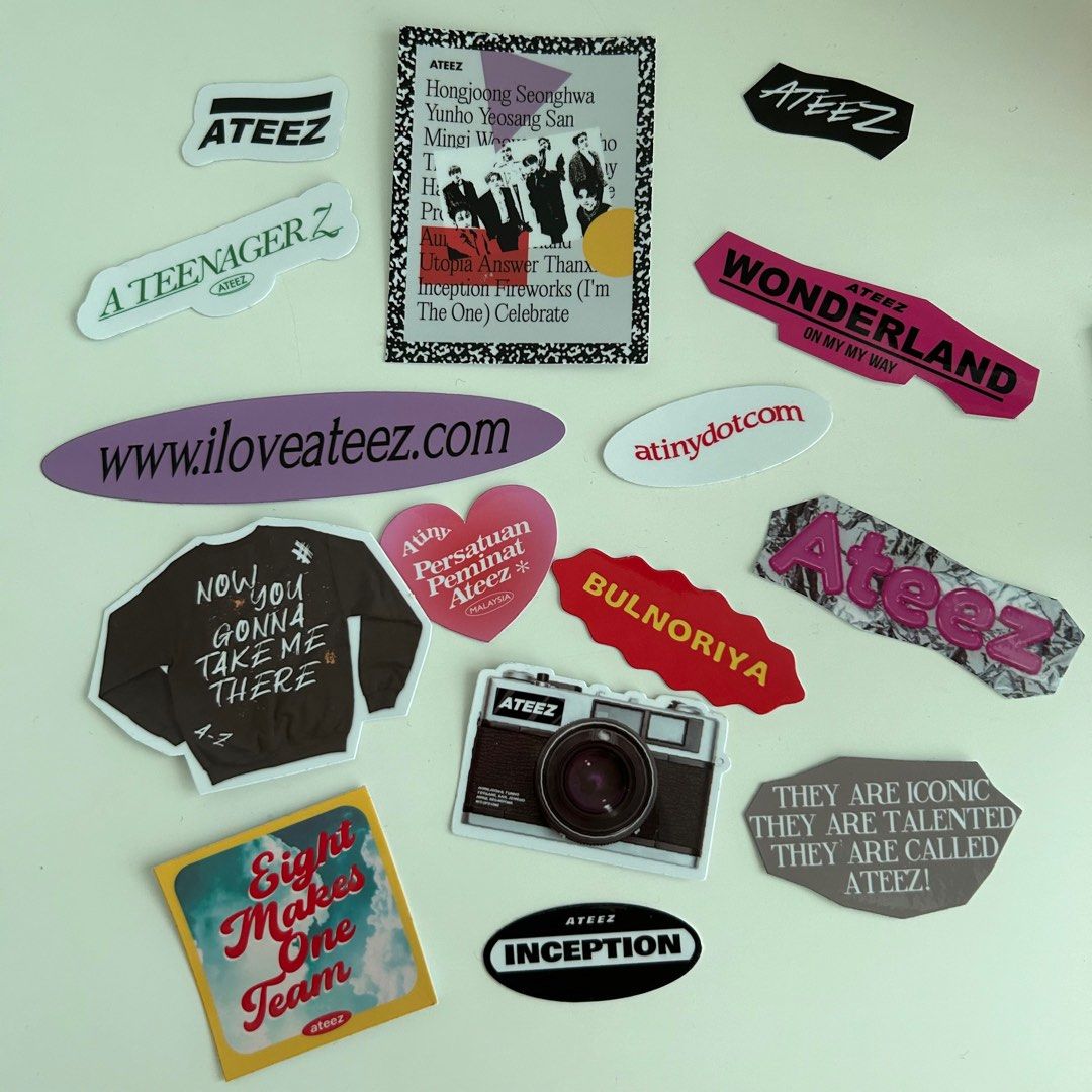 Ateez Sticker by attentionsteeker, Hobbies & Toys, Stationery & Craft ...