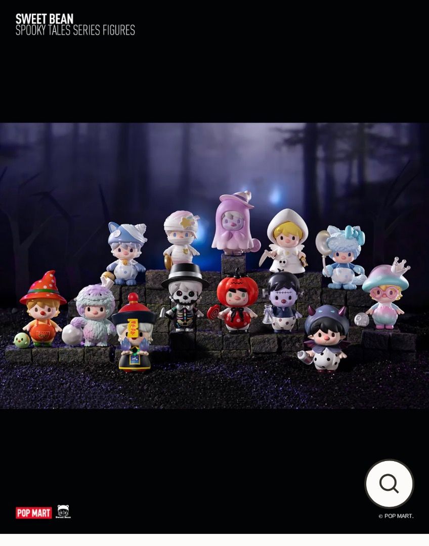 Authentic Popmart Sweet bean Spooky Tales figure figurine: cat monster ...