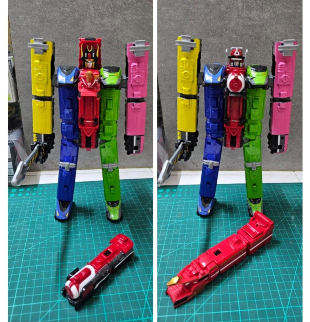 Bandai Ressha Sentai ToQger DX ToQ-Oh + Gokaiger & Claw Ressha Set ...