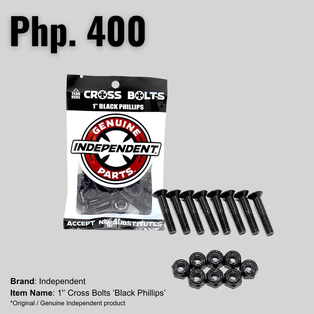 'Black Phillips' - Independent Cross Bolts, Sports Equipment, Sports ...