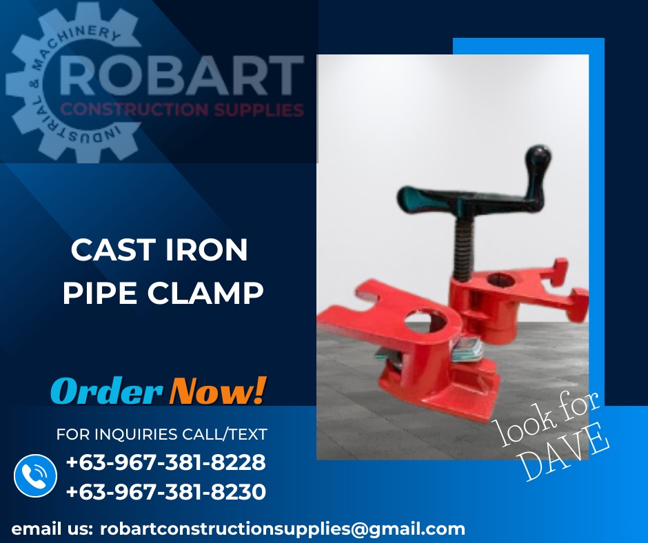 CAST IRON PIPE CLAMP, Commercial & Industrial, Construction Tools ...