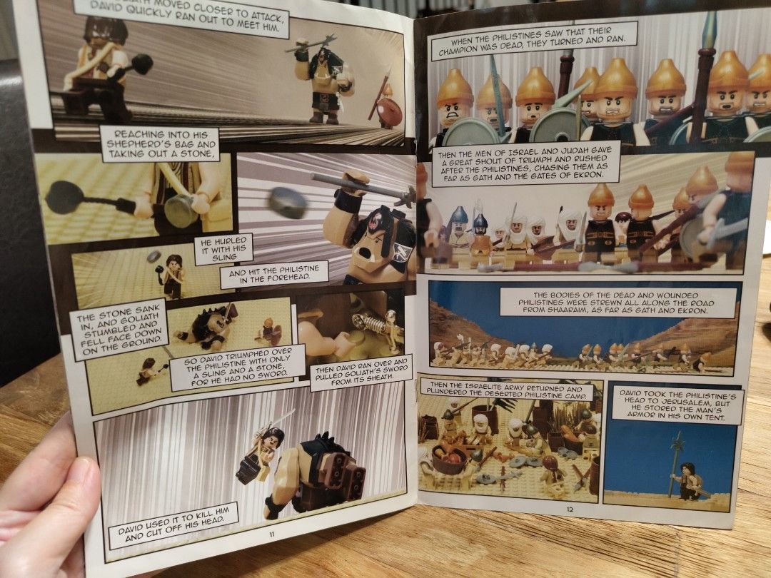David and Goliath LEGO Brick Truth Comics, Hobbies & Toys, Books ...