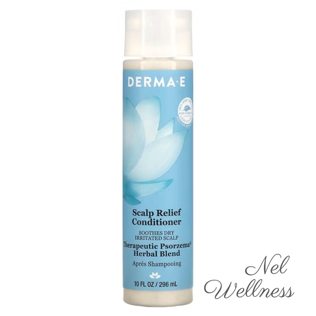 EXPIRY 2026 DERMA E Scalp Relief Conditioner Therapeutic Psorzema Herbal Blend 296ml Soothes Dry ...