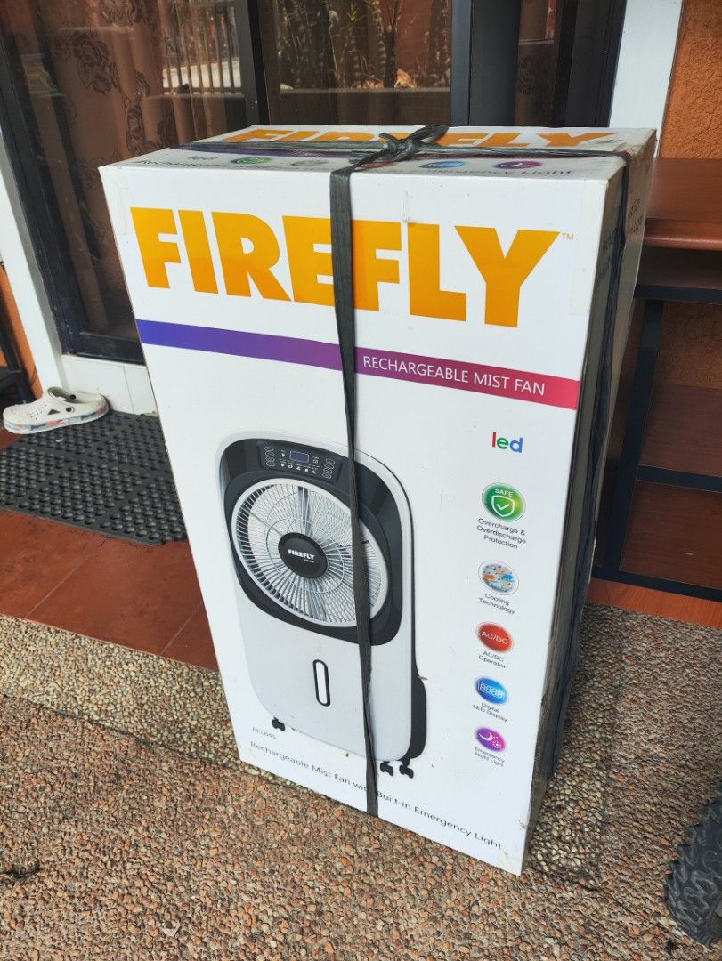 Firefly Rechargeable Mist Fan, Furniture & Home Living, Lighting & Fans ...