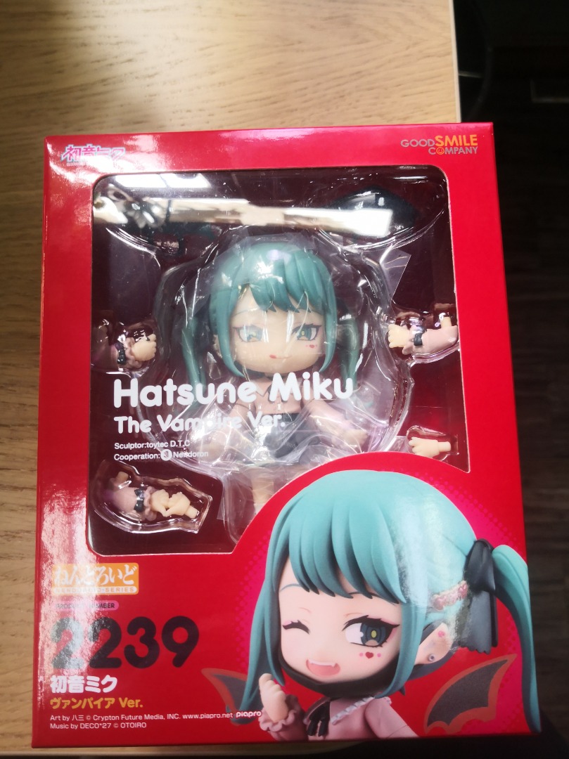 【現貨】黏土人 NO 2239 HATSUNE MIKU: THE VAMPIRE VER. 初音未來 吸血鬼, 興趣及遊戲, 玩具 & 遊戲類 - Carousell