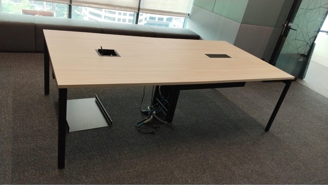 TEXT ME FOR ACTUAL PRICE HAWORTH MEETING TABLE 8ft x 4ft 2 unit 10ft x ...