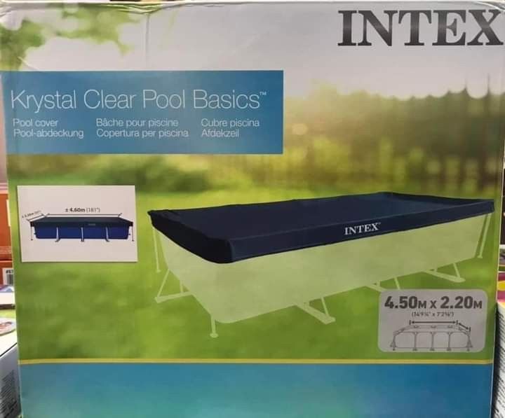 Intex Pool Cover, Furniture & Home Living, Outdoor Furniture on Carousell