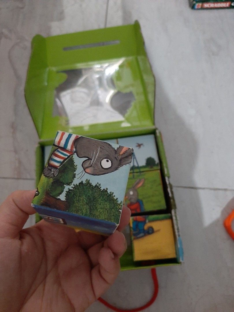 Jigsaw building blocks axel scheffler, Toys & Collectibles, Mainan di ...