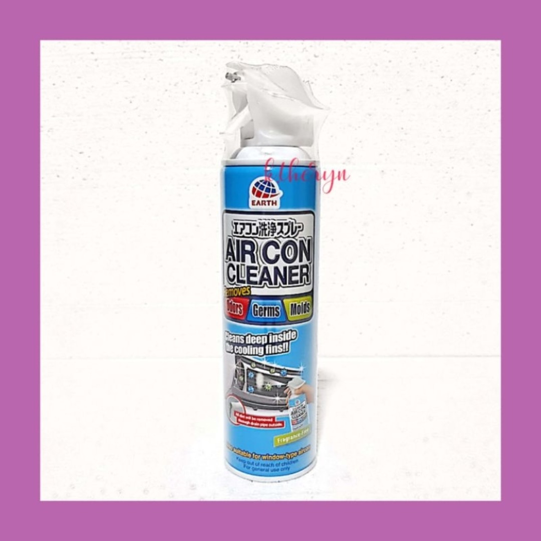 (MADE IN JAPAN) Earth AIRCON CLEANER SPRAY, 420ML, Furniture & Home ...