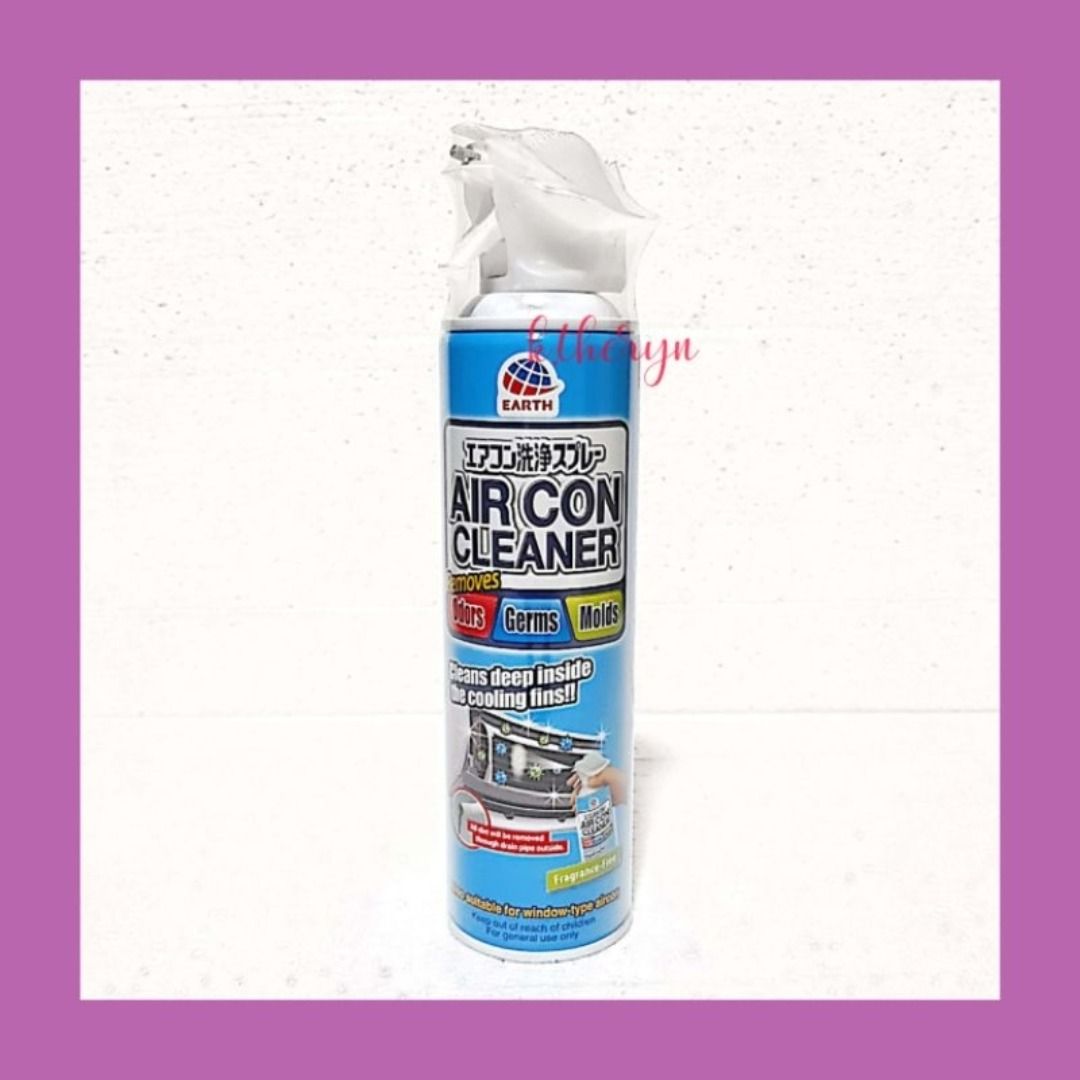 (MADE IN JAPAN) Earth AIRCON CLEANER SPRAY, 420ML, Furniture & Home ...