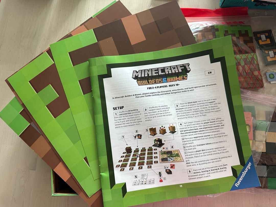 Minecraft Board Game, 興趣及遊戲, 玩具 & 遊戲類 - Carousell