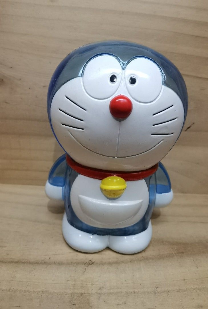 Original Doraemon Transparency Coin Bank collection, Hobbies & Toys, Toys & Games on Carousell