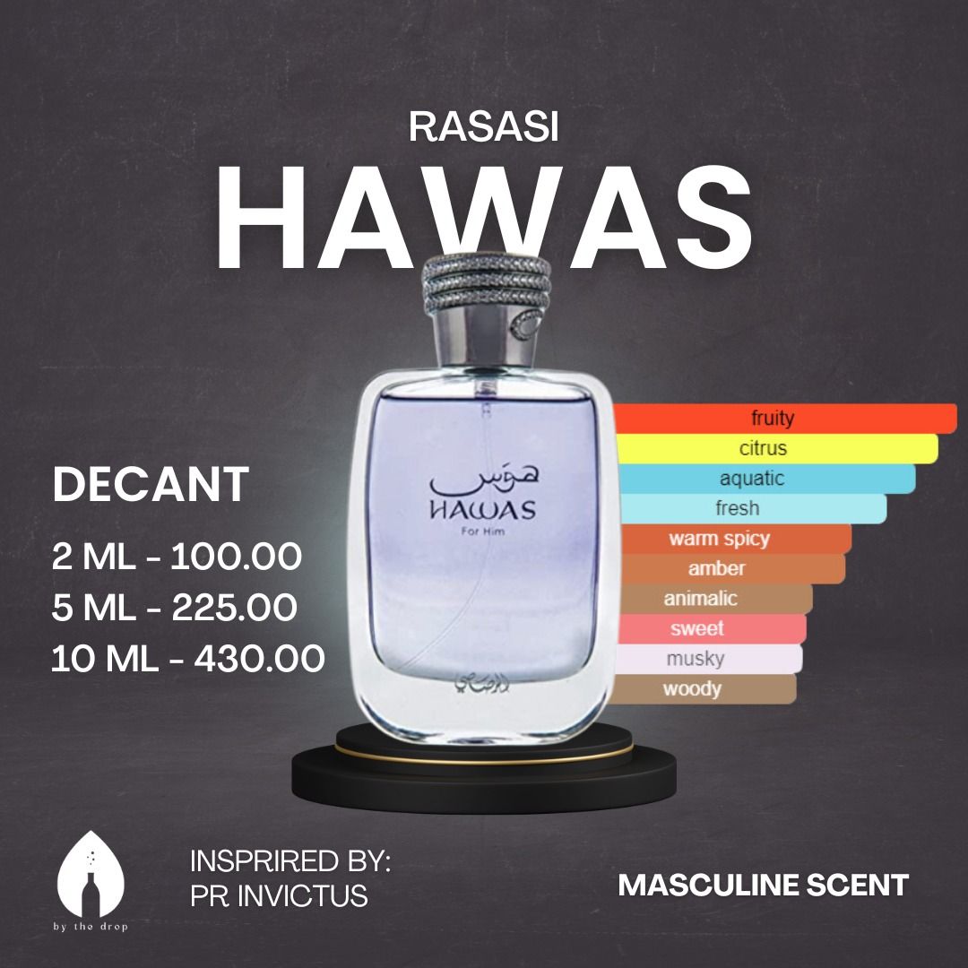 Rasasi Hawas, Beauty & Personal Care, Fragrance & Deodorants on Carousell