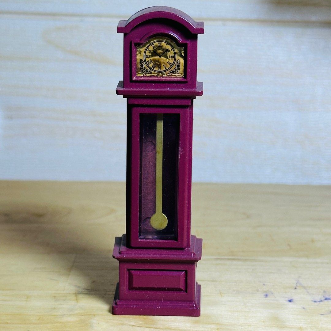 SYLVANIAN FAMILIES GRANDFATHERS CLOCK 1985 Epoch Vintage Rare Minature ...