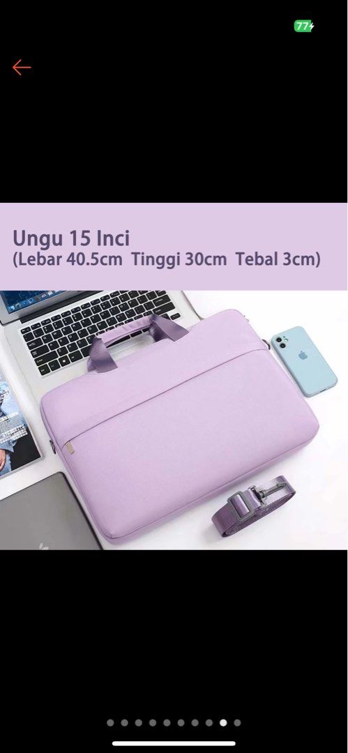 tas laptop 15 inci ungu lilac, Telepon Seluler & Tablet, Aksesoris ...