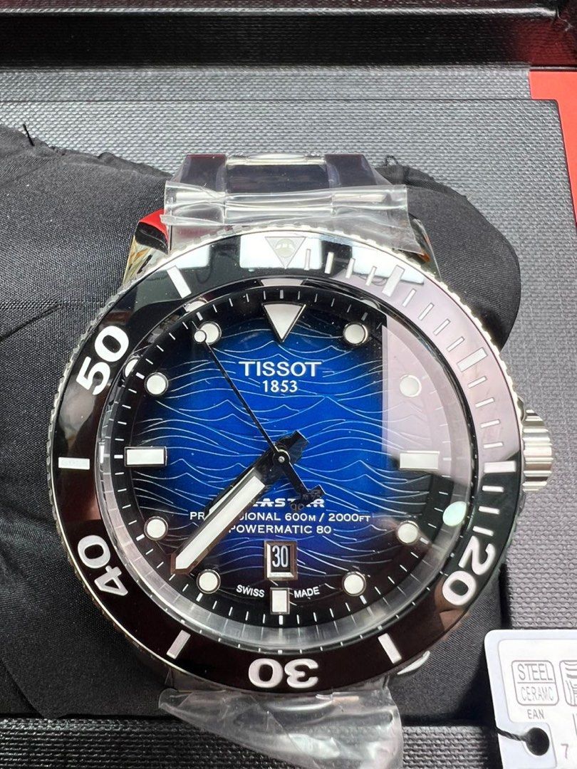 TISSOT SEASTAR 2000 PROFESSIONAL POWERMATIC 80, Men's Fashion, Watches ...