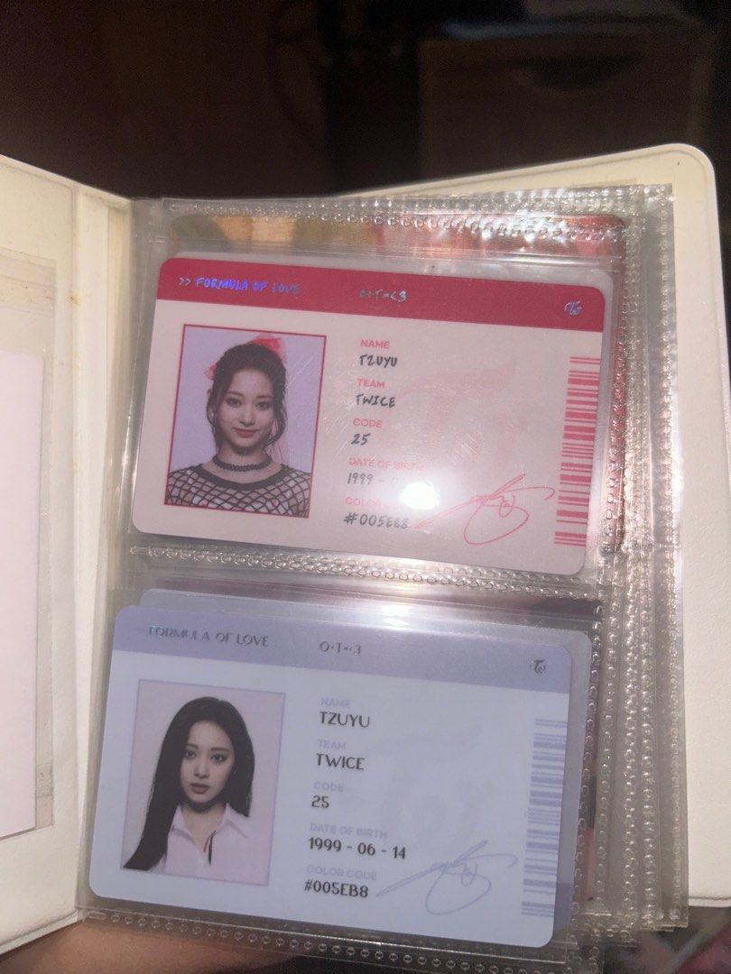 TWICE ID CARD MERCH POBS, Hobbies & Toys, Memorabilia & Collectibles ...