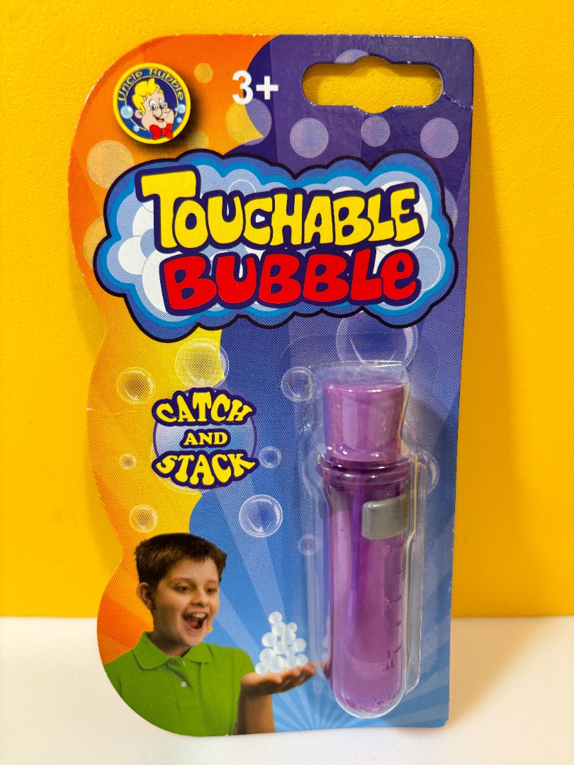 可觸摸泡泡小試管Uncle Bubble Touchable Bubble, 書籍、休閒與玩具, 玩具、公仔、桌遊在旋轉拍賣
