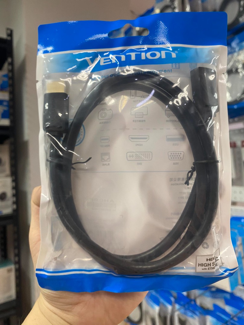 Vention HDMI Extension Cable Male to Female 4K HD Extension Cable Black ...