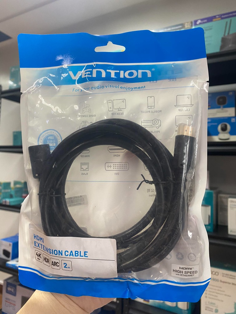 Vention HDMI Extension Cable Male to Female 4K HD Extension Cable Black ...