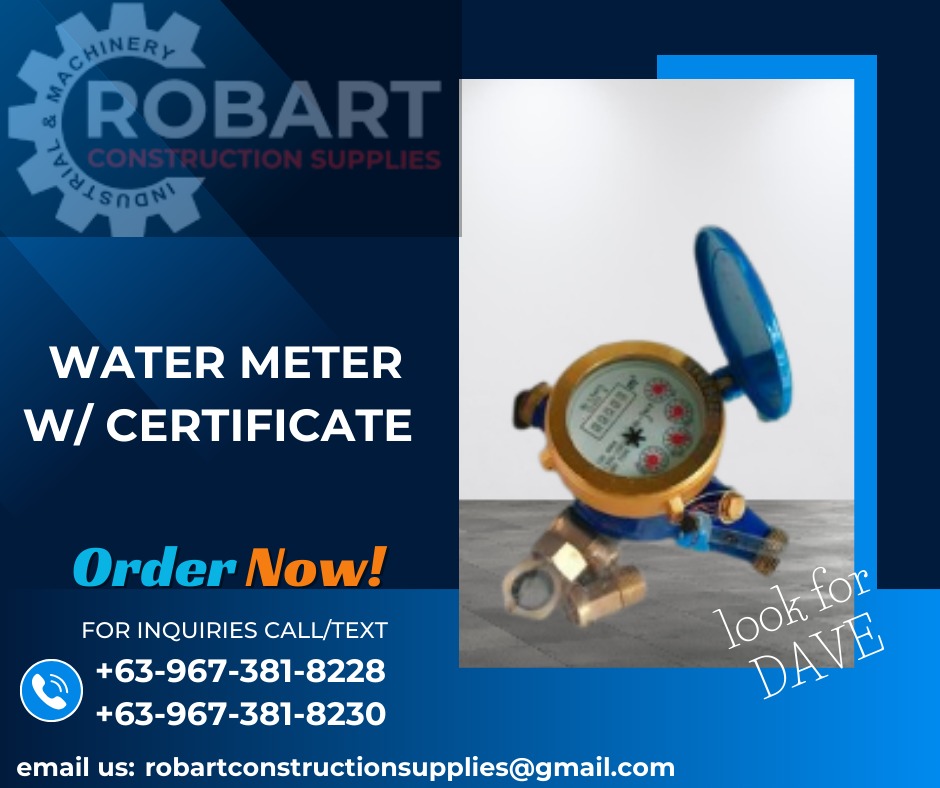 WATER METER W/ MAYNILAD CERTIFICATE, Commercial & Industrial ...