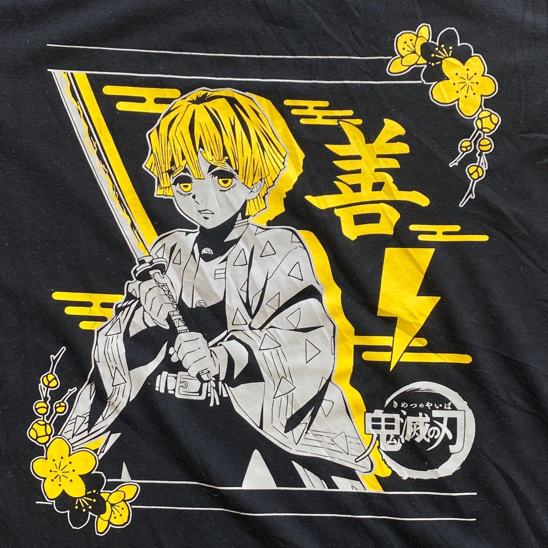 Zenitsu demon Slayer, Men's Fashion, Tops & Sets, Tshirts & Polo Shirts ...