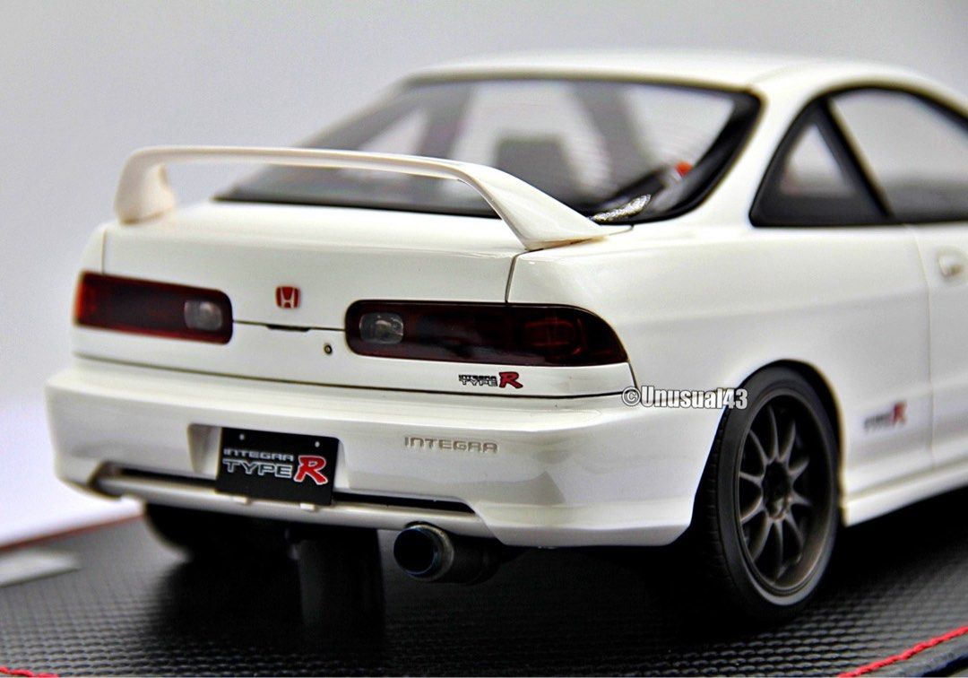 1/18 Ignition Model Honda Intergra DC2 Type R Pearl White with B18C VTEC Engine, Hobbies & Toys ...