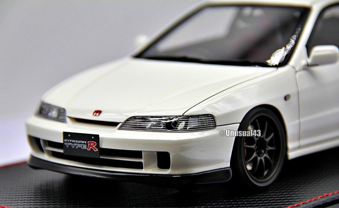 1/18 Ignition Model Honda Intergra DC2 Type R Pearl White with B18C ...