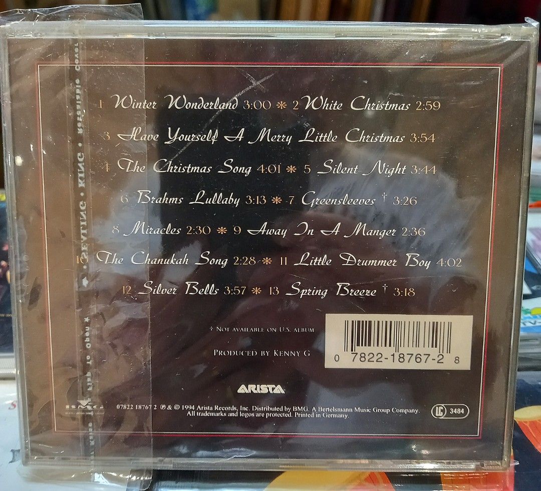 (1994 ) CD Kenny G Miracles The Holiday Album, Hobbies & Toys, Music ...