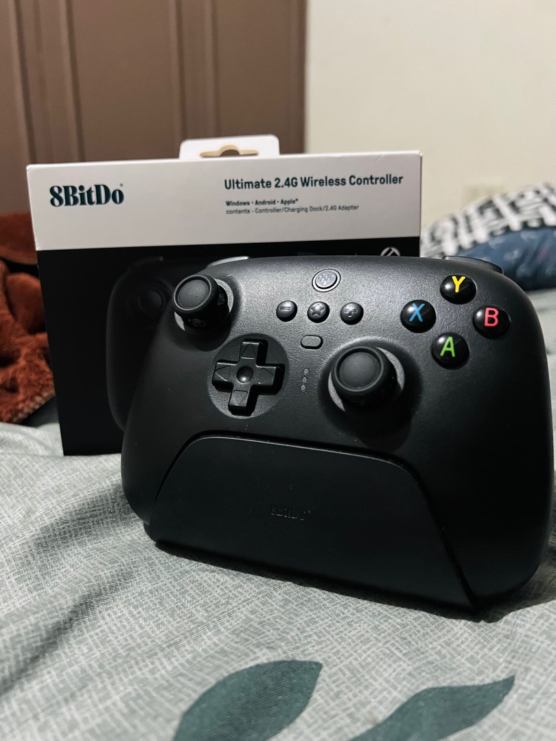 8BITDO 2.4ghz/bluetooth Controller Black, Video Gaming, Gaming ...