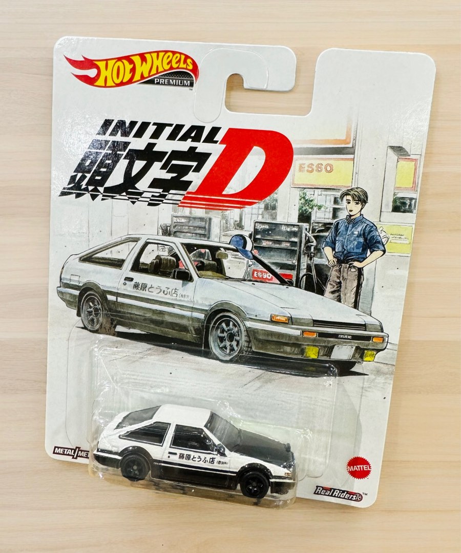 稀有品 全卷購入特典 直卡美品 Hot Wheels Initial D Toyota AE86 頭文字 D 藤原拓海 豐田 AE-86 頭D 頭文字D 86 HotWheels AE86 ...