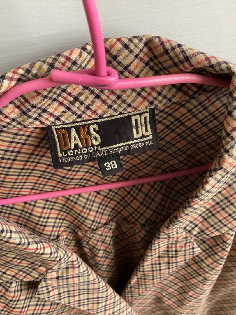 日本製 #DAKS 經典格紋襯衫 / 小尺寸 / 輕薄款 / 小清新, 她的時尚, 上衣, 襯衫在旋轉拍賣