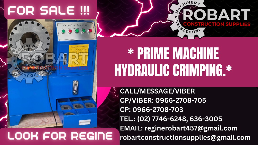 * Prime machine hydraulic crimping *, Commercial & Industrial ...