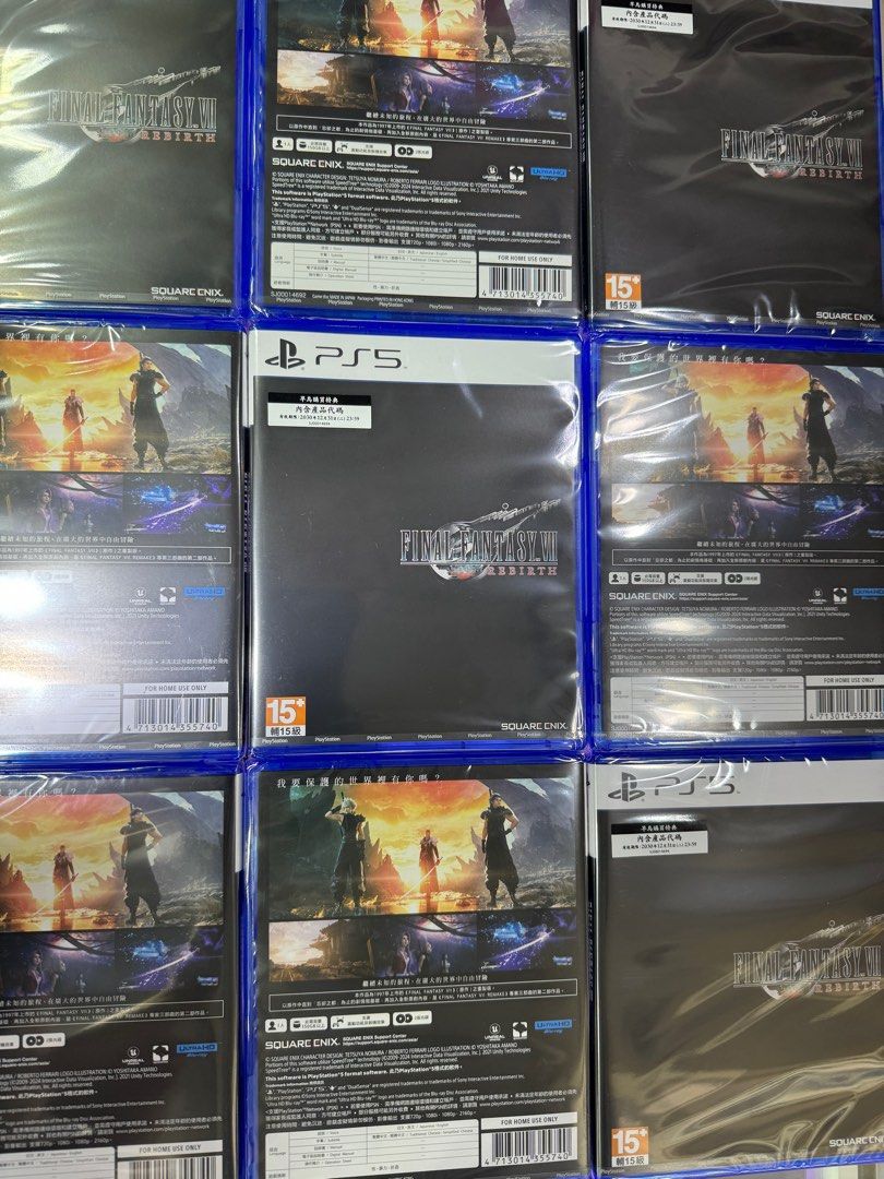 全新香港行貨中文版 PS5 GAME Square Enix PS5 Final Fantasy VII Rebirth 最終幻想VII 重生 ...