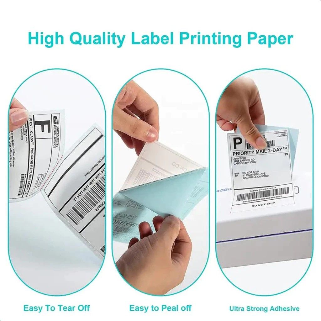 Air way bill printer sticker thermal printer label stickers adhesive ...