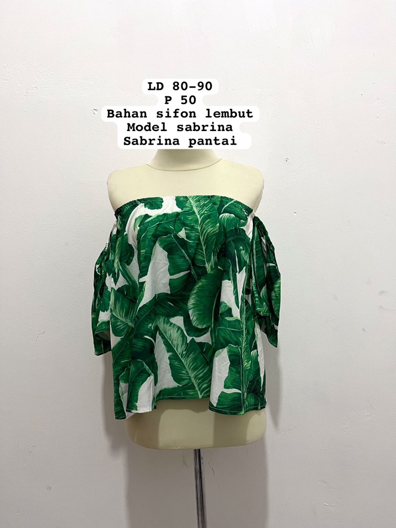 ATASAN BLOUSE SABRINA BAJU PANTAI SUMMER SABRINA PANTAI BANGKOK KOREA PINTEREST, Fesyen Wanita ...