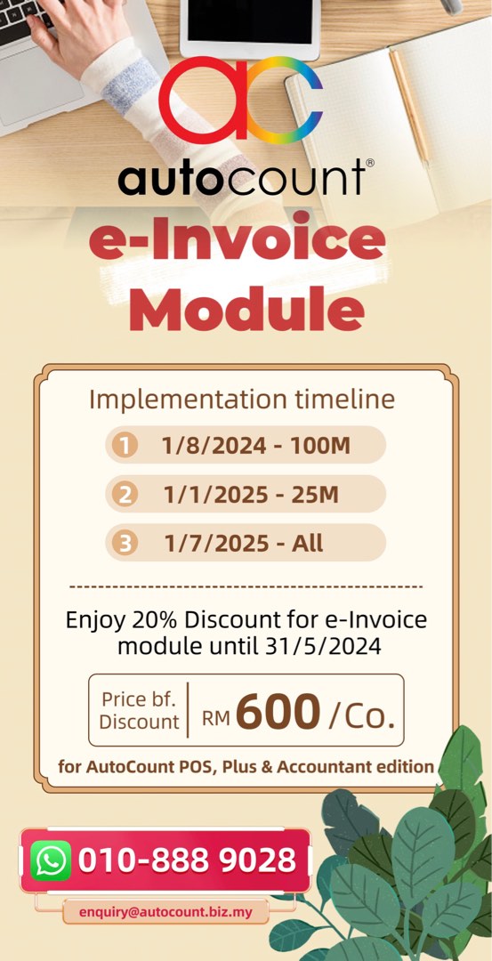 AutoCount e-Invoice Module, Computers & Tech, Office & Business ...