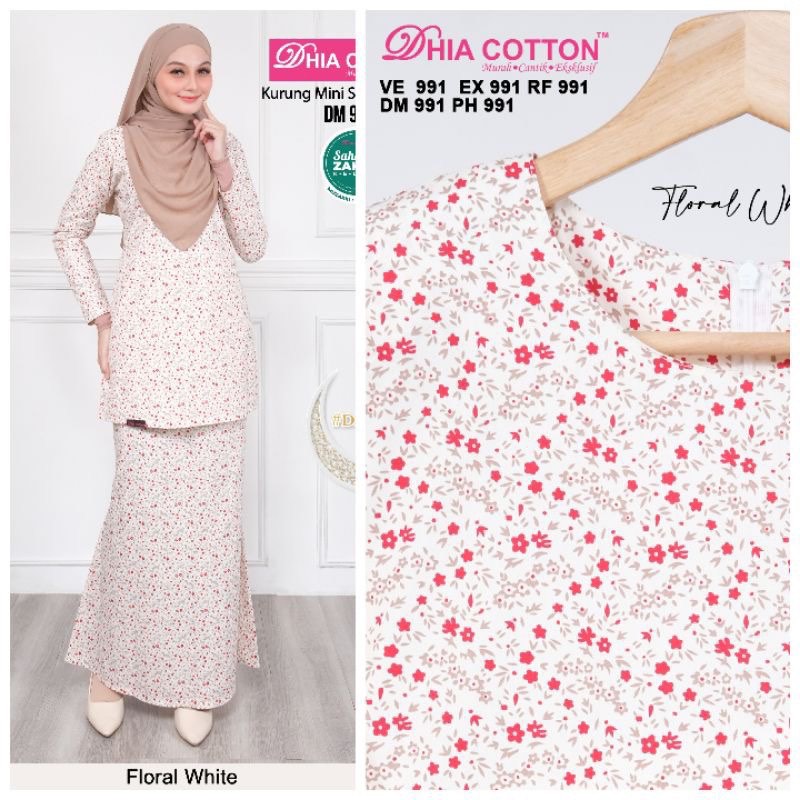 Baju kurung mini dhia cotton, Women's Fashion, Muslimah Fashion, Baju ...