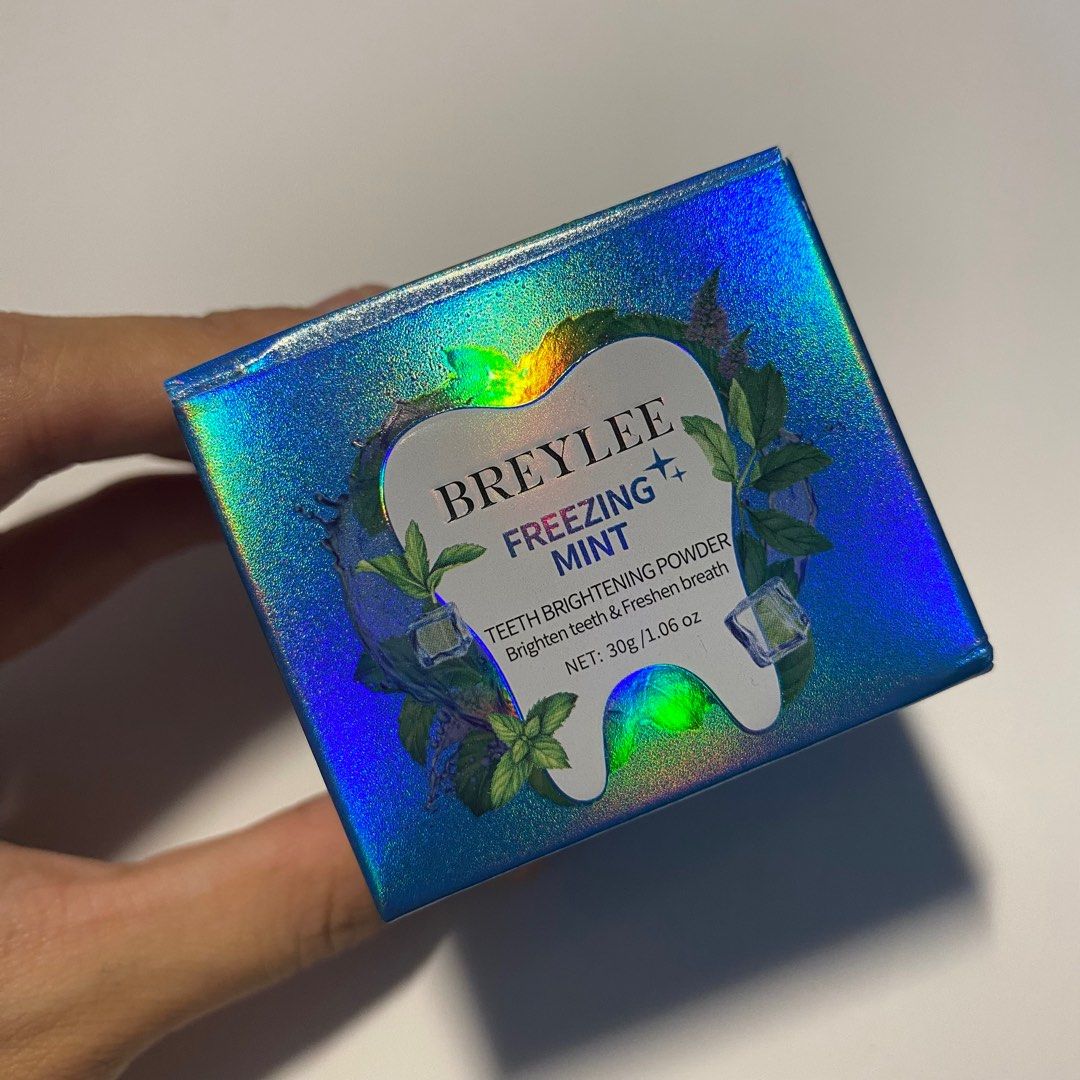Breylee teeth whitening powder // freezing mint, Kesehatan & Kecantikan ...