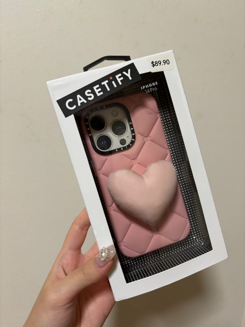 casetify 14 pro grippy case heartbreaker pink heart, Mobile Phones ...