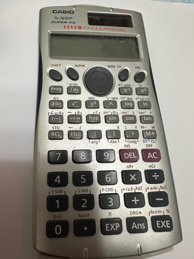 Casio Fx-3650p 計數機 （HKEAA Approved), 電腦＆科技, 商務用科技產品 - Carousell