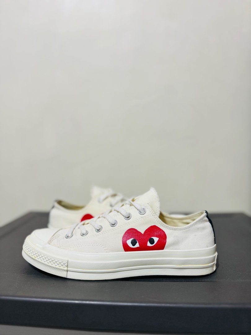 CDG X CONS PEAKING HEARTS CREAM, Men's Fashion, Footwear, Sneakers on ...