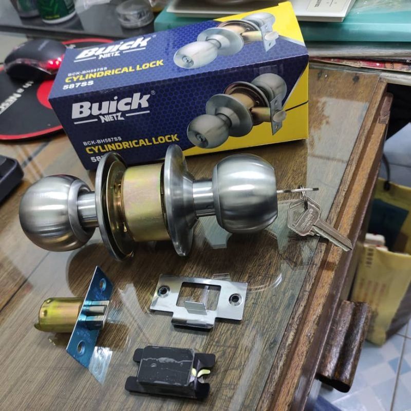 CYLINDRICAL LOCK TOMBOL PINTU STAINLESS STEEL HEAVY DUTY PINTU KAYU ...