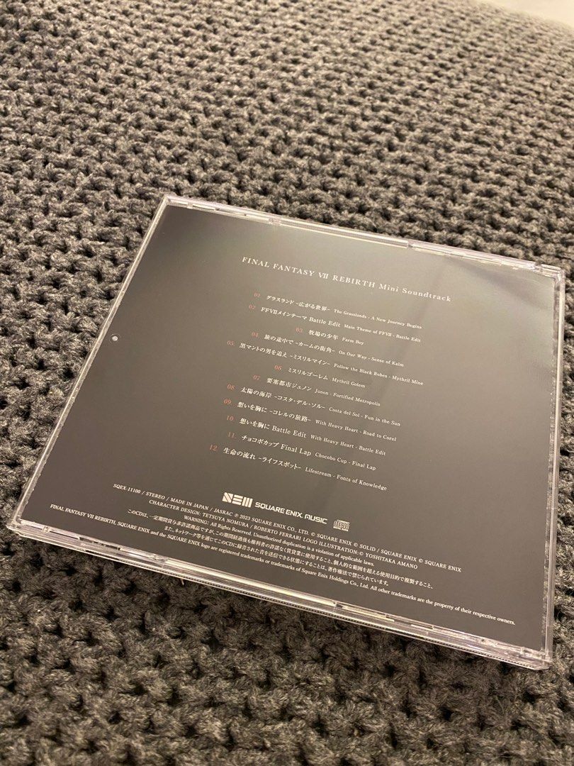Final Fantasy VII/7 Rebirth mini soundtrack, Hobbies & Toys, Music ...
