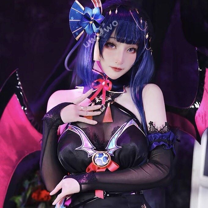 Genshin Impact Succubus Raiden Shogun Cosplay {maemi Sr} Hobbies
